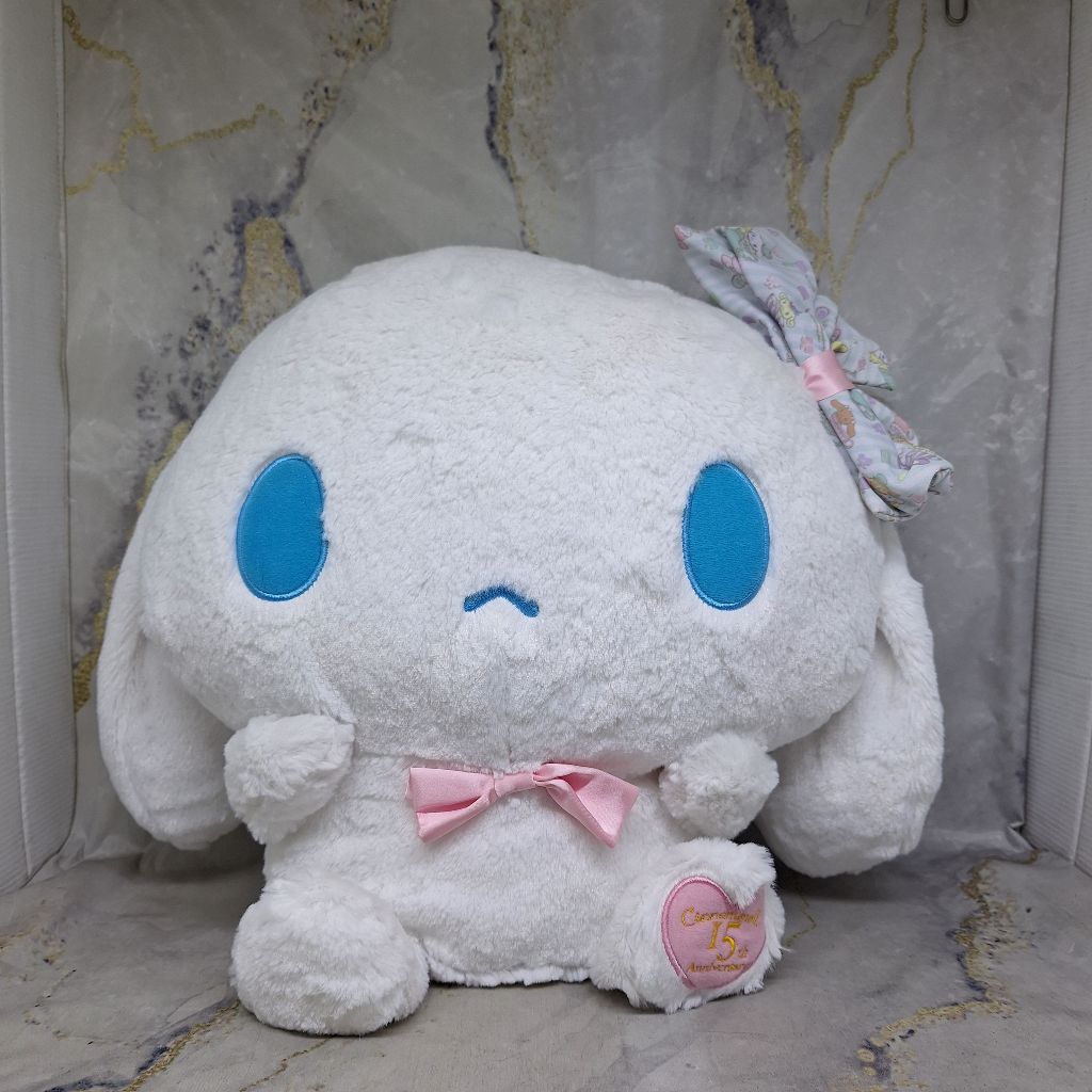 Jual Cinnamoroll 15th Ribbon Big Plush Toy Pink Furyu Sanrio Boneka ...