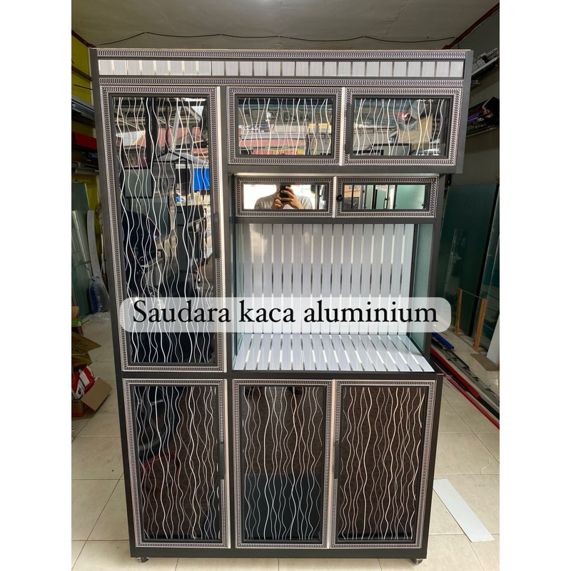 Jual LEMARI PIRING ALUMINIUM. LEMARI PIRING 8 PINTU. LEMARI SAMBAL ...