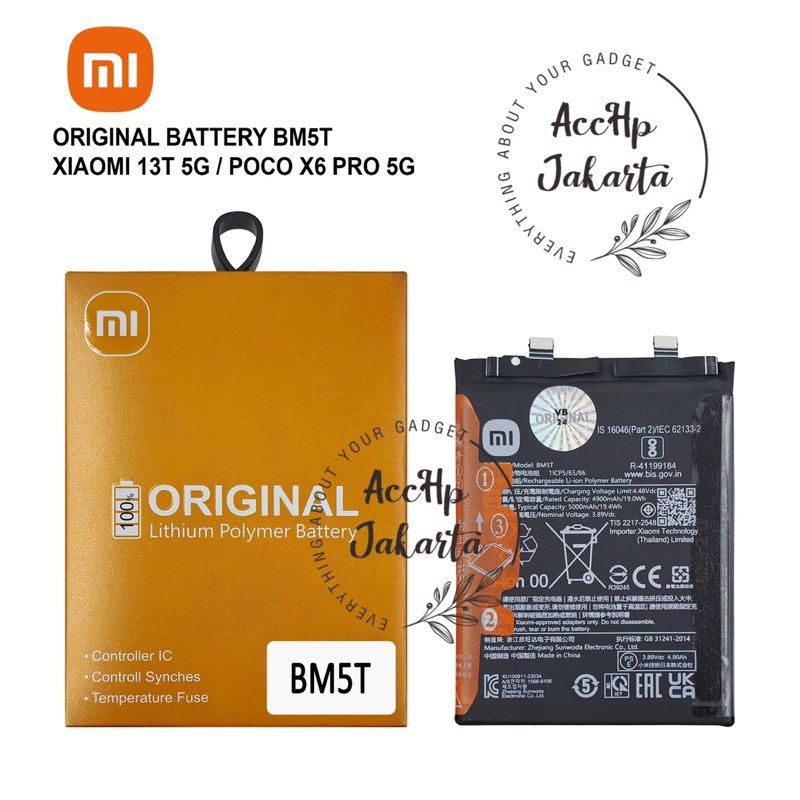 Jual Baterai Batre Mi 13T 5G Mi 14T 5G Note 13 Pro 4G Poco M6 Pro 4G ...
