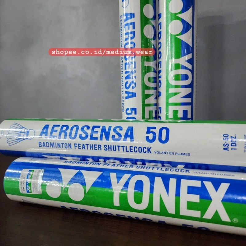 Jual SHUTTLECOCK YONEX AEROSENSA 50 / COCK YONEX AS50 100% ORIGINAL | Shopee Indonesia