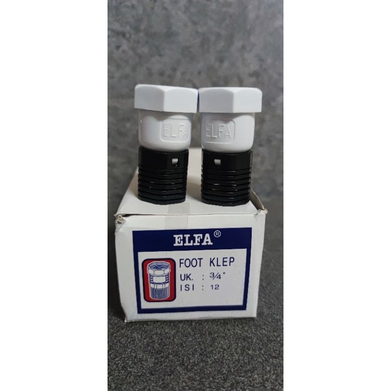 Jual [12] FOOTKLEP FOOT KLEP PVC FOOT VALVE ELFA 3/4 INCH / 1PAK 12 ...