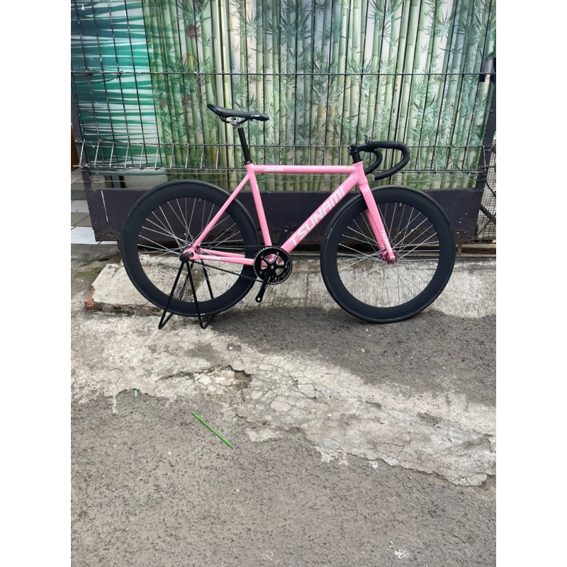 Jual New fullbike original sepeda fixie TSUNAMI SNM100 pink doltrap ...