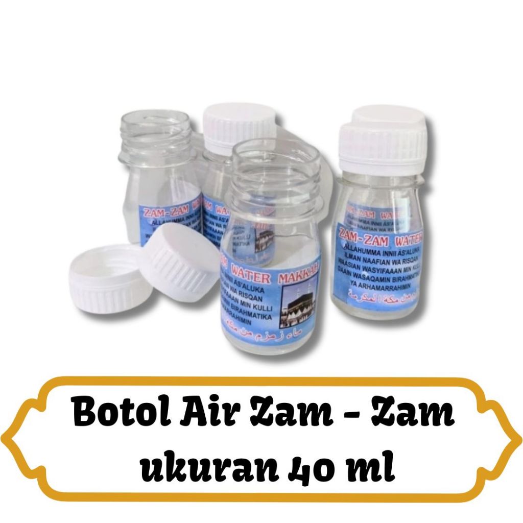Jual BOTOL KOSONG 40 ML 1 PCS BOTOL AIR ZAMZAM KEMASAN WADAH BOTOL AIR ...