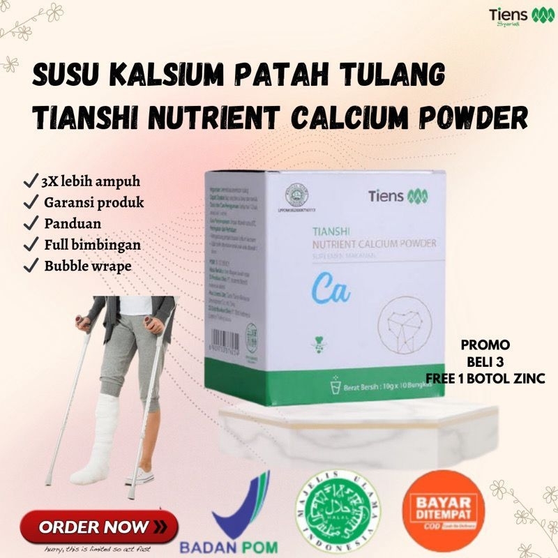 Jual [TERLARIS] Susu Kalsium Tiens Untuk Penyambung Tulang Patah ...