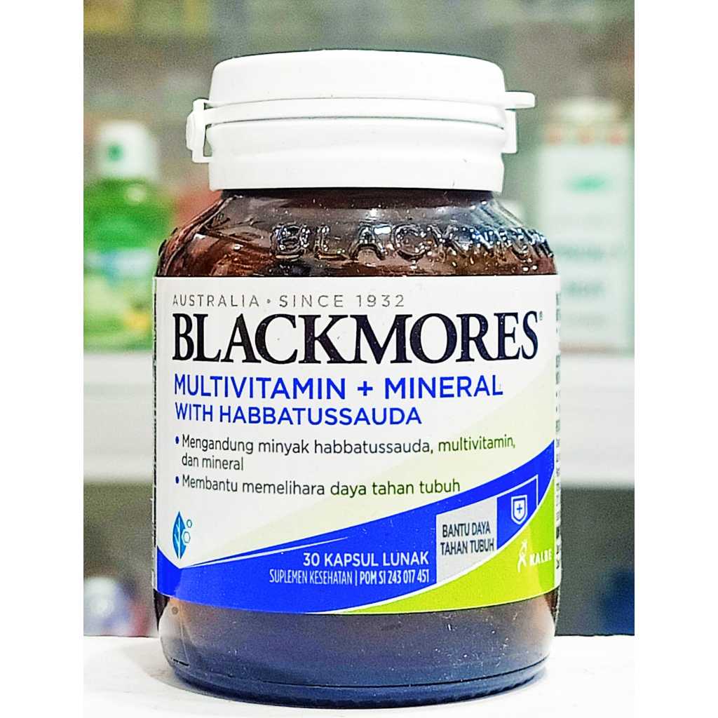 Jual Blackmores Multivitamin + Mineral With Habbatussauda 30 KAPSUL - Memelihara Daya Tahan ...