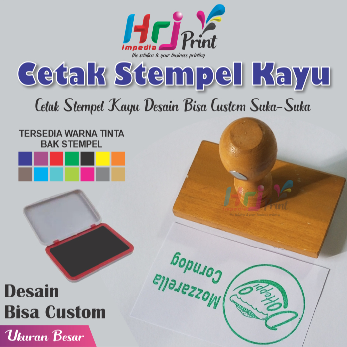 Jual Cetak Stempel Kayu Ukuran Besar | Stempel Kayu Desain Custom ...