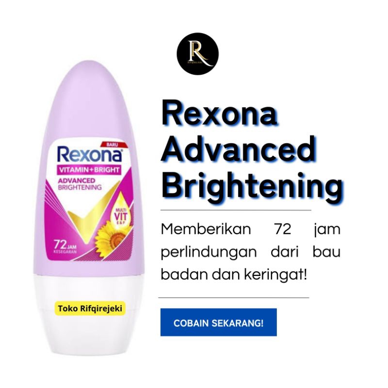 Jual Rexona Vitamin Bright Advanced Brightening 45ml | Shopee Indonesia