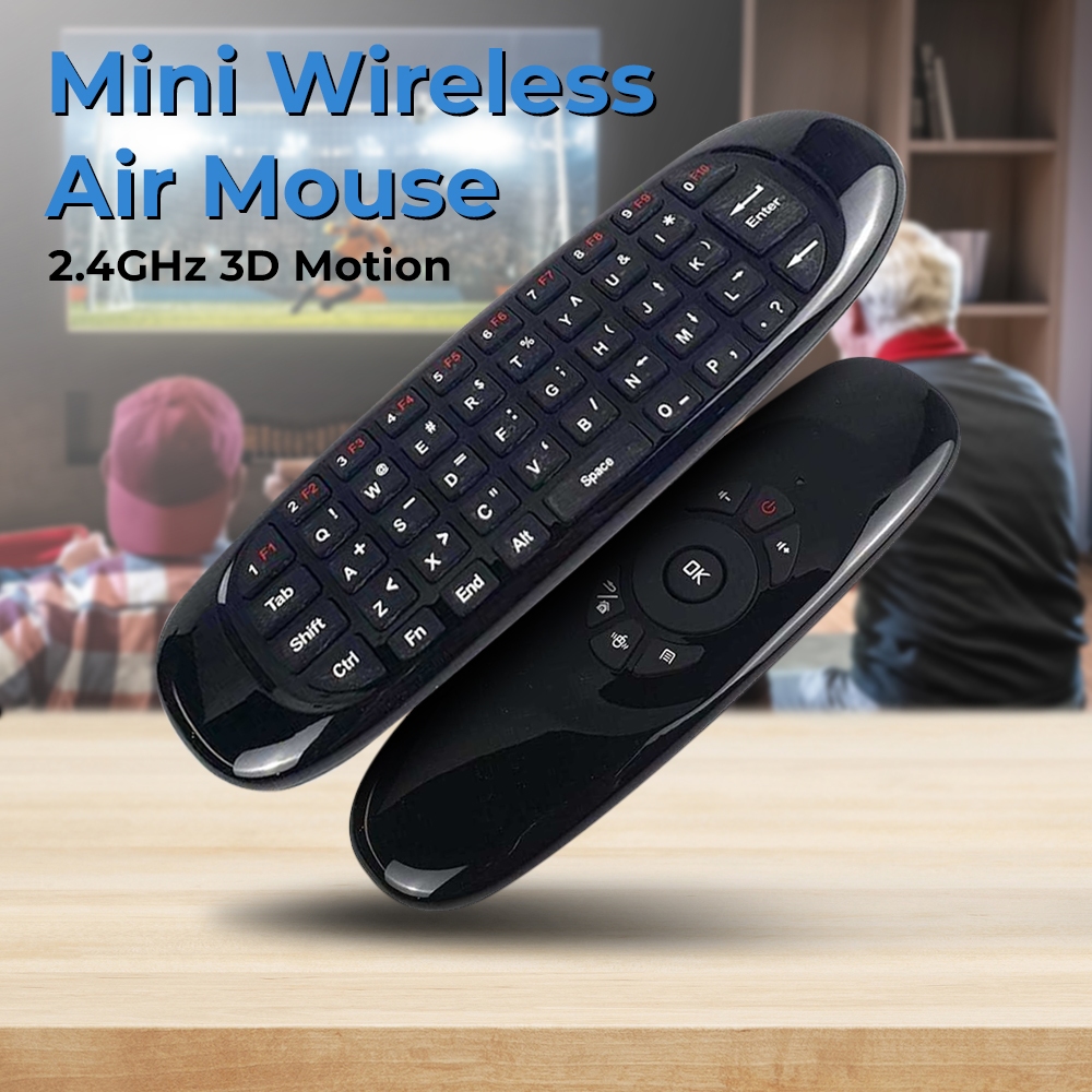 Jual Mini Wireless Air Mouse dan Mini Keyboard 2.4GHz 3D Motion Android ...