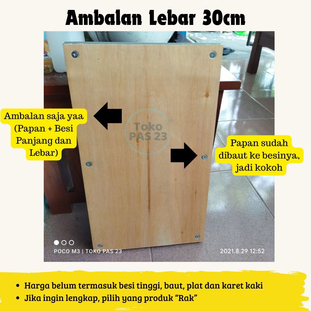 Jual TOKO PAS 23 | PAPAN AMBALAN TATAKAN SHELVING RAK BESI SIKU LUBANG ...