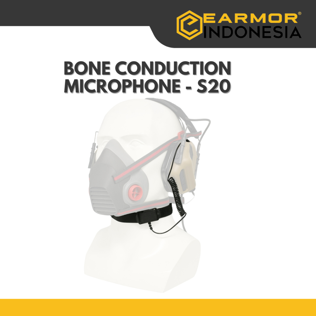Jual EARMOR S20 - Bone Conduction Microphone | Shopee Indonesia