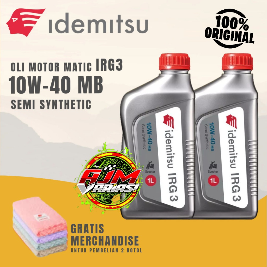 Jual OLI MESIN IDEMITSU 4T MATIC 10W-40 SL/MB SEMI SYNTHETIC 1 Liter ...