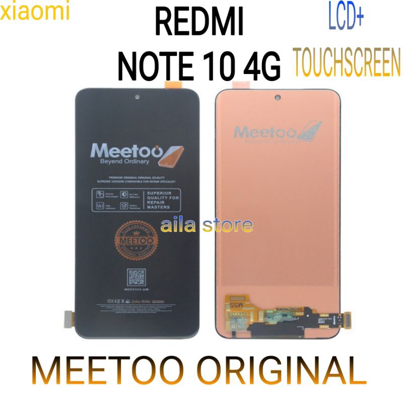 Jual LCD TOUCHSCREEN XIAOMI REDMI NOTE 10 4G ORIGINAL MEETOO FULL SET | Shopee Indonesia
