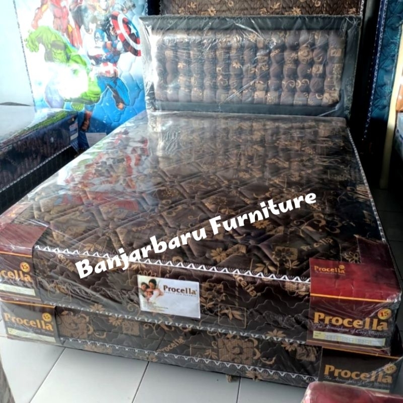 Jual Springbed / Matras / Kasur Procella ( lis2 Polos ) | Shopee Indonesia