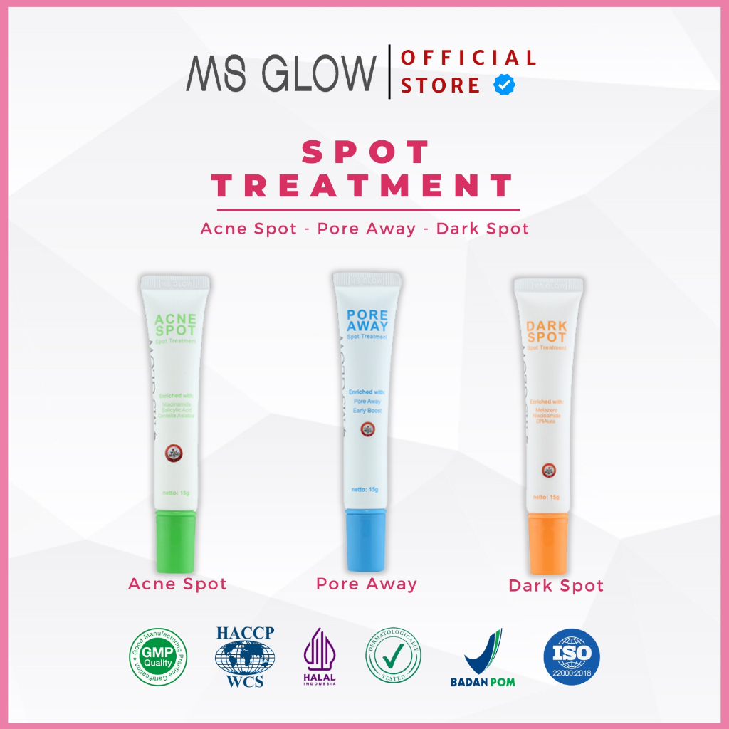 Jual MS Glow Spot Treatment | Acne Spot | Pore Away | Dark Spot ...