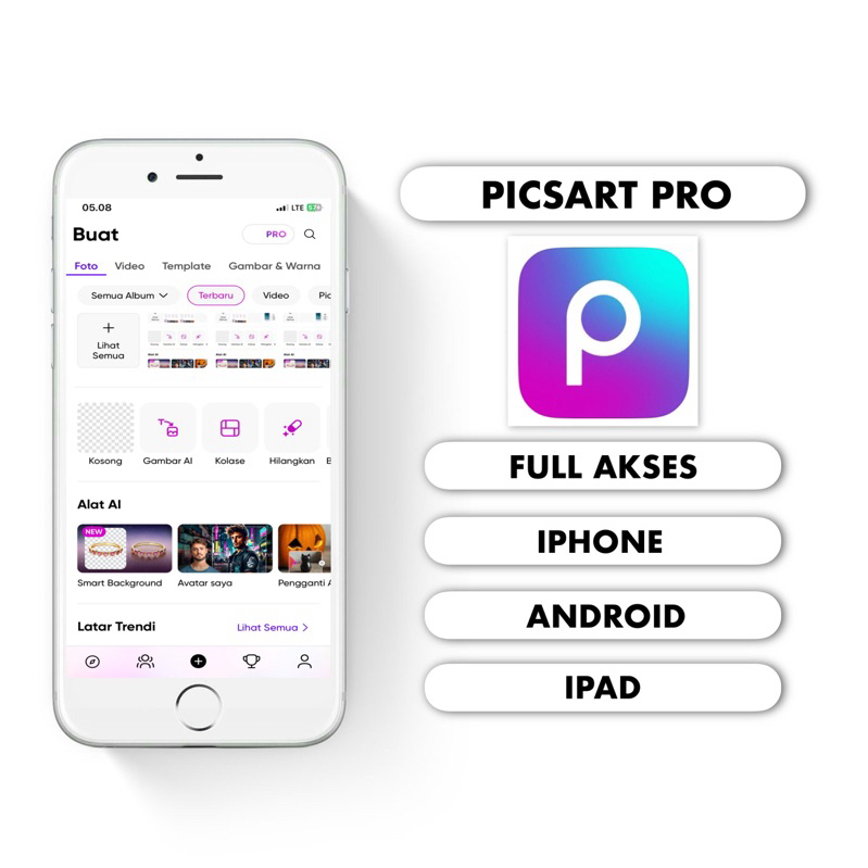 Jual ORIGINAL APLIKASI PICSART ( BERUPA ACC LOGIN ) IOS ANDROID PC | Shopee Indonesia