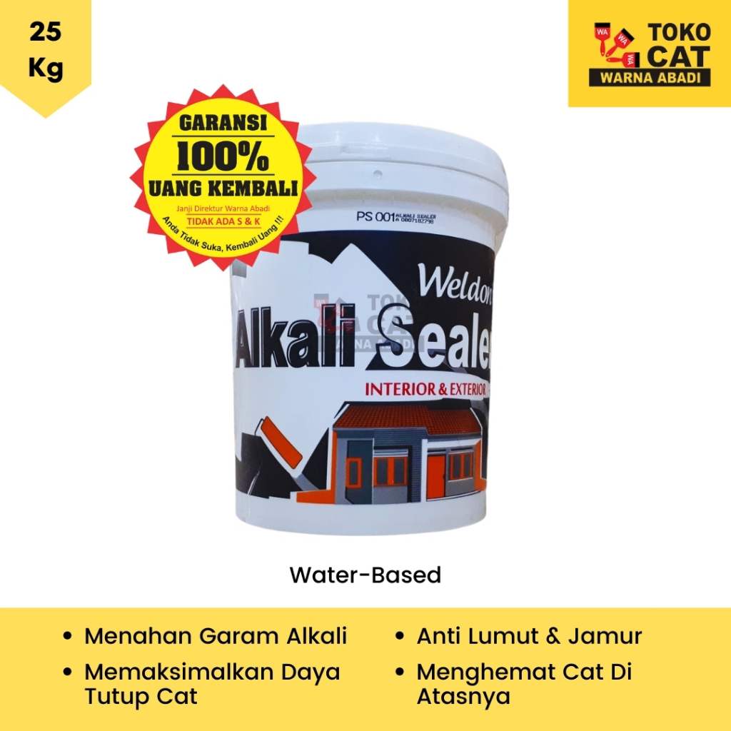 Jual CAT DASAR WELDON ALKALI SEALER KEMASAN 25 KG | Shopee Indonesia