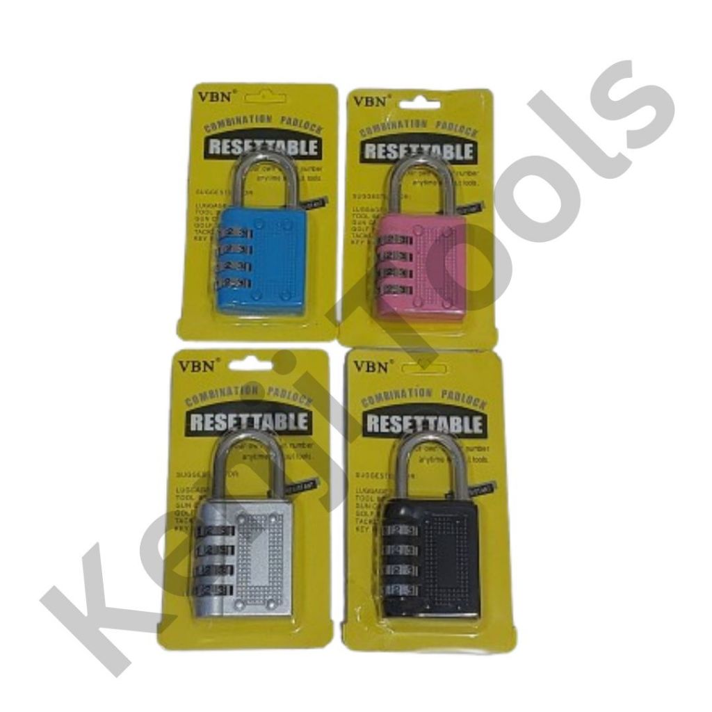 Jual Gembok Koper Kombinasi 4 Digit Gembok 4 Angka Murah Bagus VBN ...