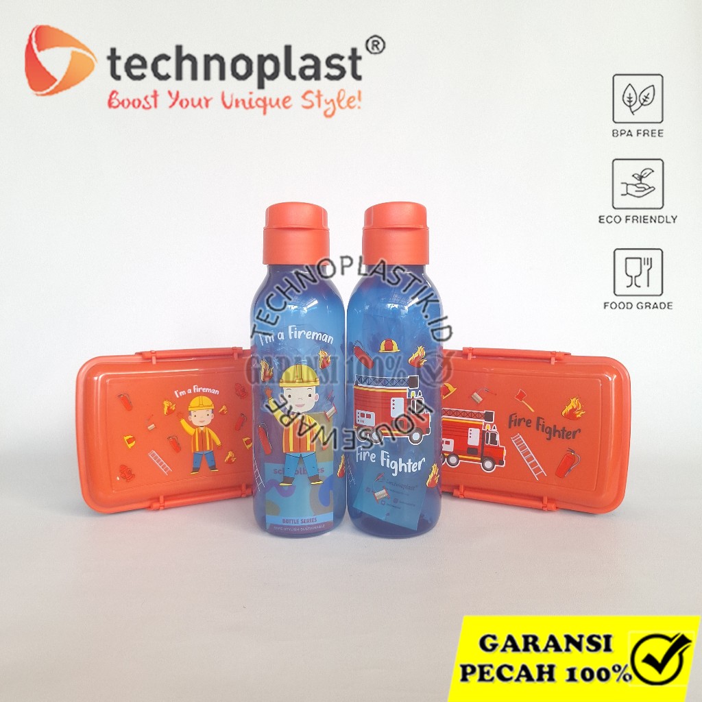 Jual TECHNOPLAST Lunch Box Set Paket Hemat Career Day Lunch Box 750Ml Kotak Bekal Anak Sekolah ...