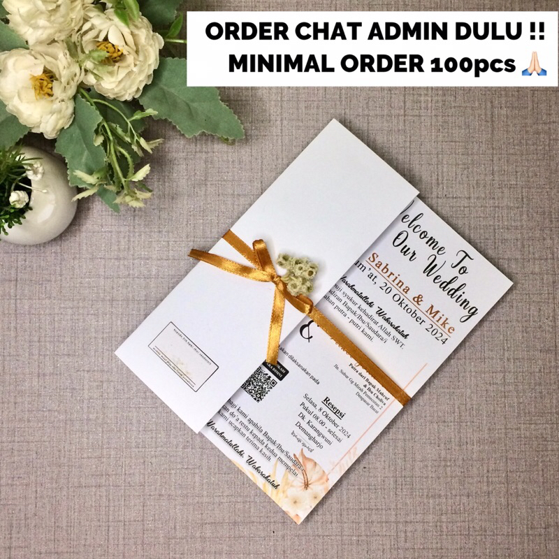 Jual Undangan Pernikahan Kertas/Undangan Pernikahan Murah/Undangan ...