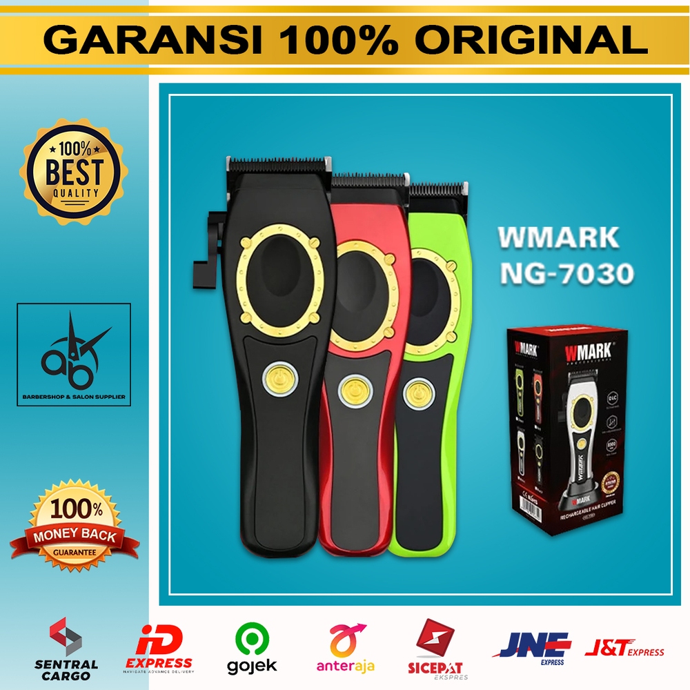 Jual Wmark NG 7030 Hair Clipper Cordless Alat Cukur Rambut Tanpa Kabel Standing Charger 8000 RPM ...