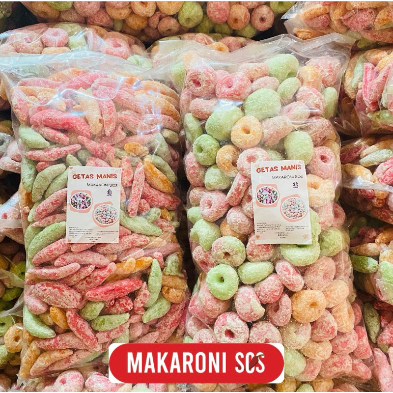 Jual 1KG Getas Nyes Nyes | Makaroni Sos Donat Lonjong Getas Widaran ...
