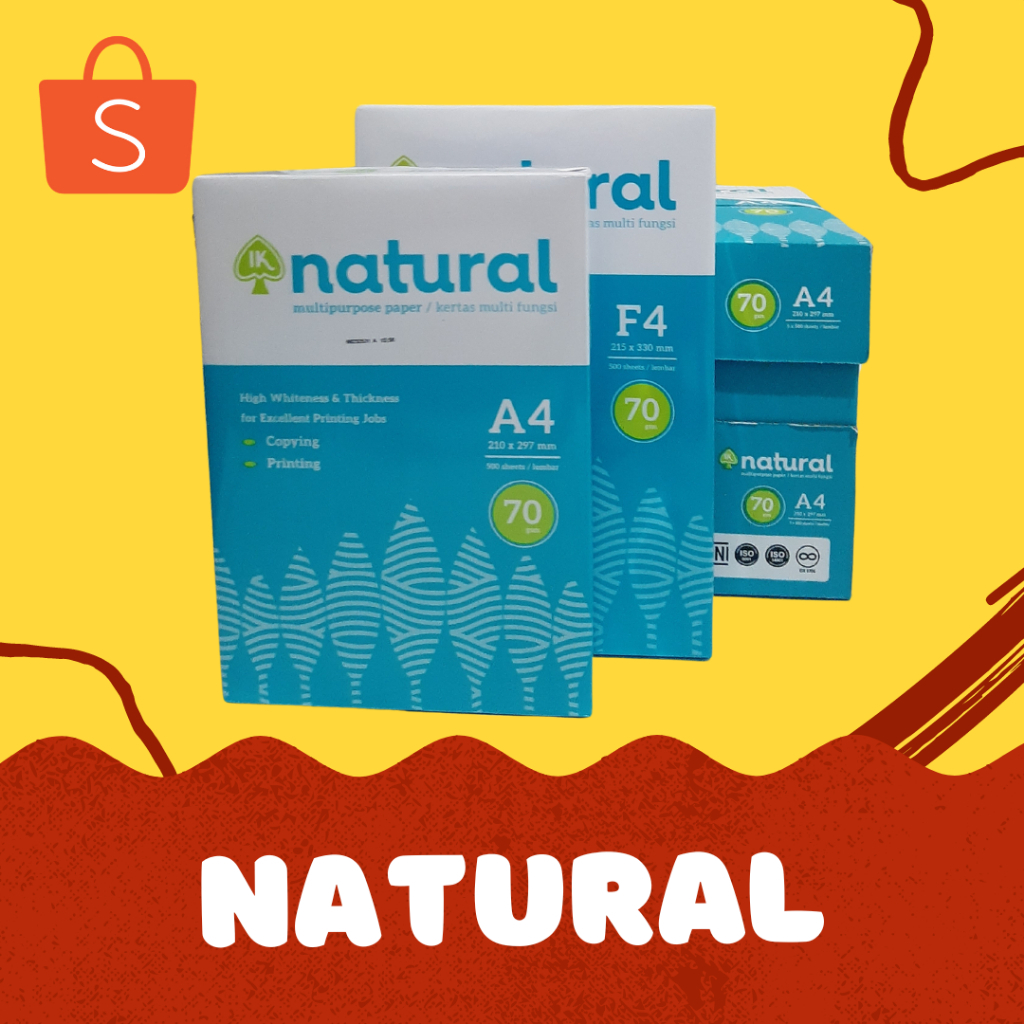 Jual Kertas HVS NATURAL A4 70 gr GSM | Shopee Indonesia