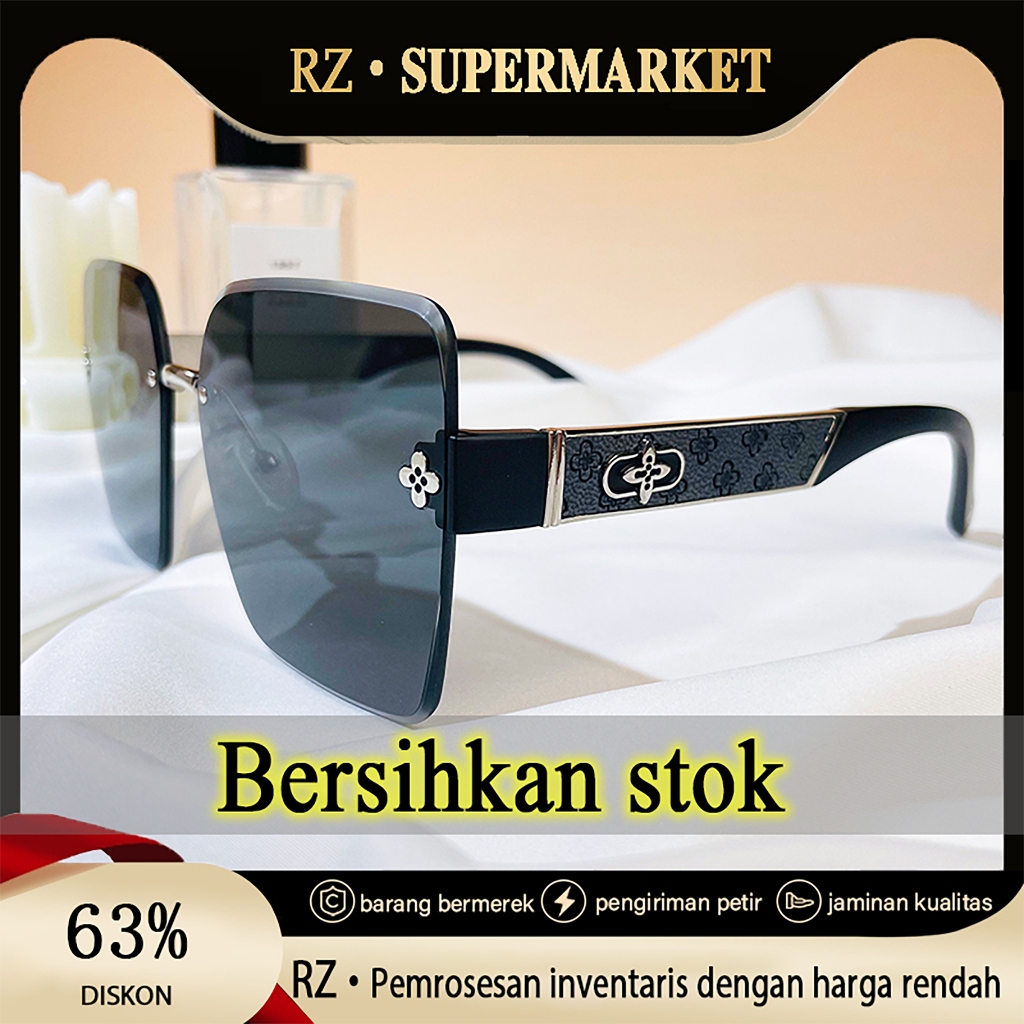 Jual Kacamata Hitam Pelindung UV Tanpa Bingkai Gaya Untuk Wanita ...