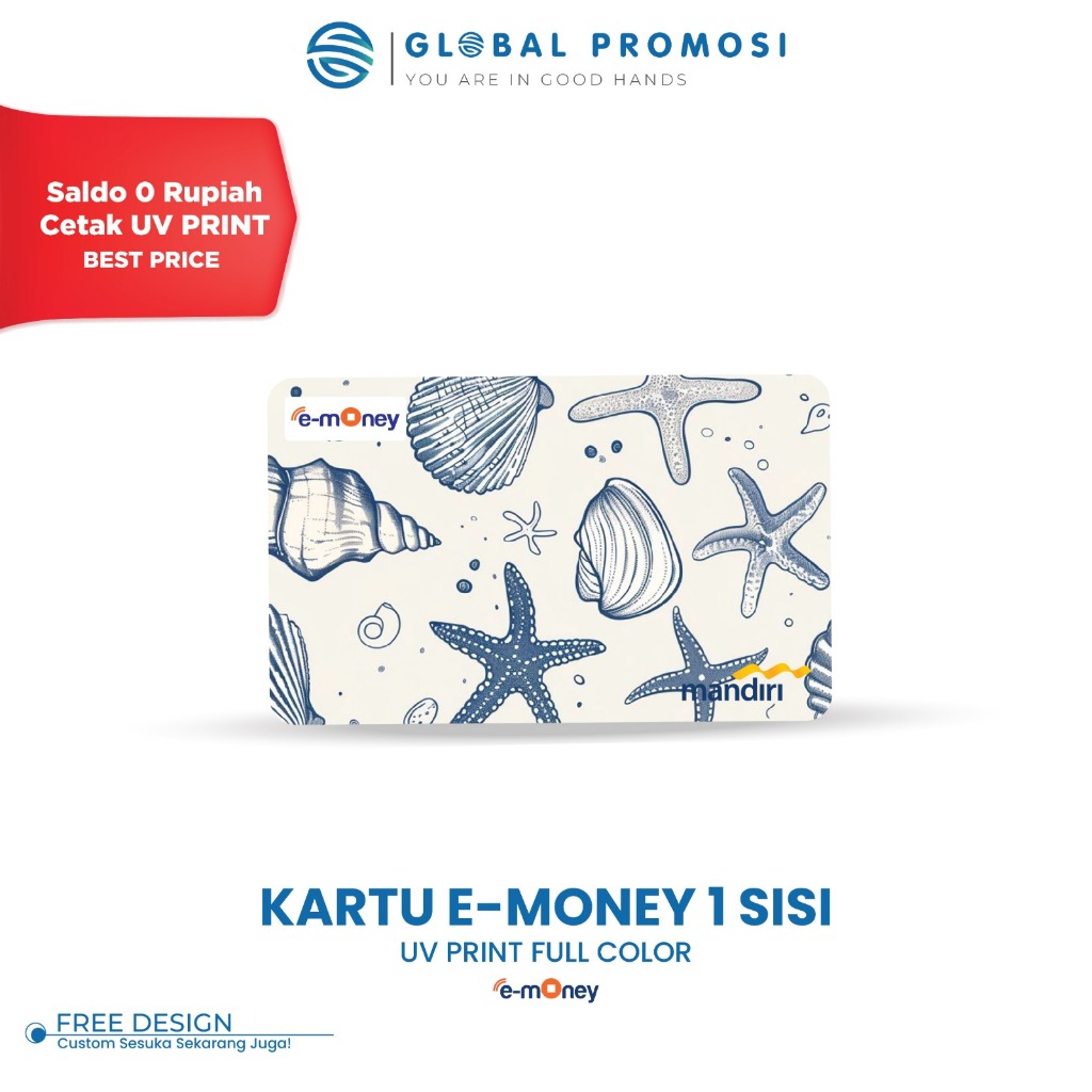 Jual Emoney E Toll Mandiri Custom Cetak Print UV Design Bebas Full ...