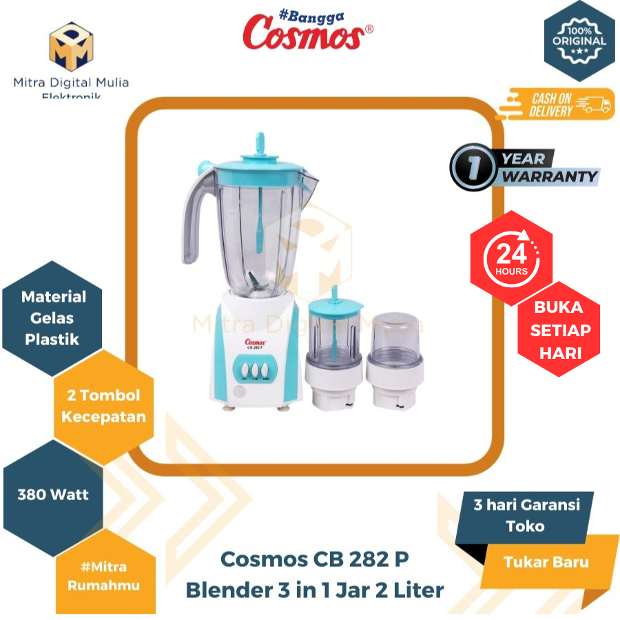 Jual Cosmos CB 282 P Blender Plastik 2 Liter | Shopee Indonesia