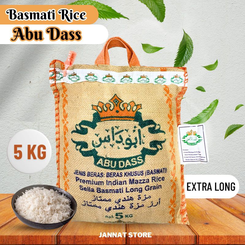 Jual Basmati Rice Abu Dass Termurah dan Premium Quality 5kilo Original ...