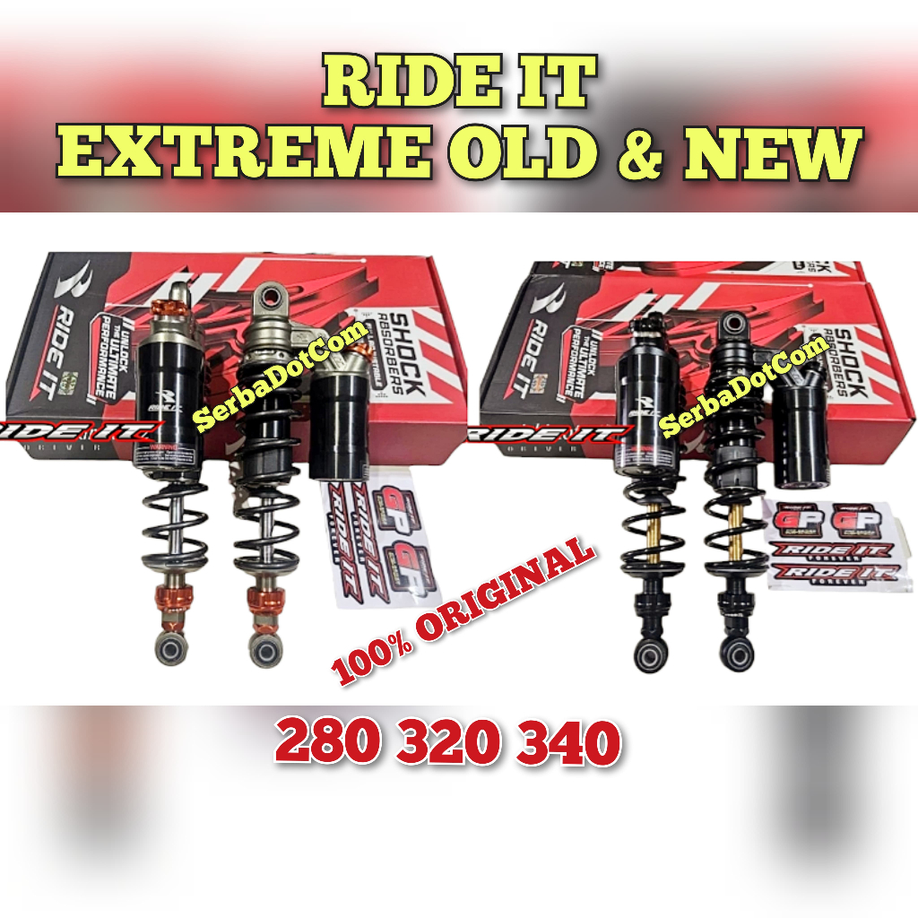 Jual SHOCK RIDE IT GP NEW EXTREME 280 320 340 DOUBLE KLIK ORIGINAL ...