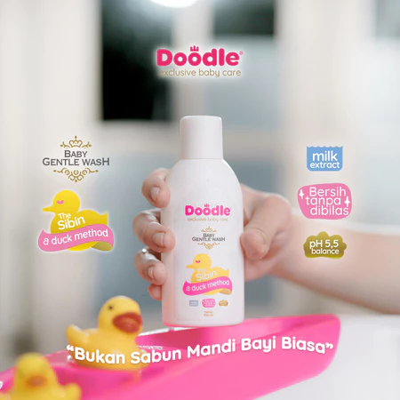 Jual Doodle Baby Gentle Wash 150ml | Sabun Mandi Bayi Mandi Biasa dan ...