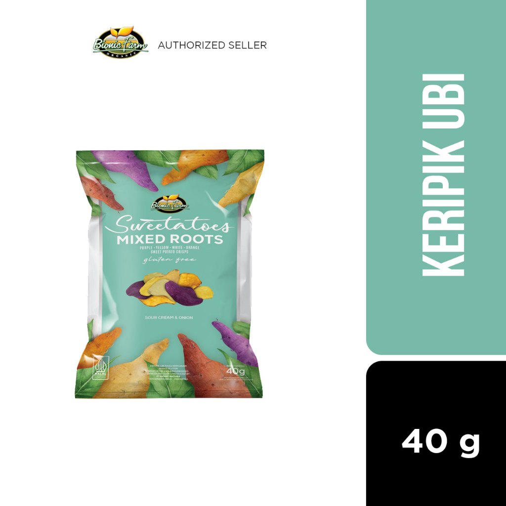Jual Bionic Farm Sweetatoes Mixed Roots Potato Crisps Sour Cream ...
