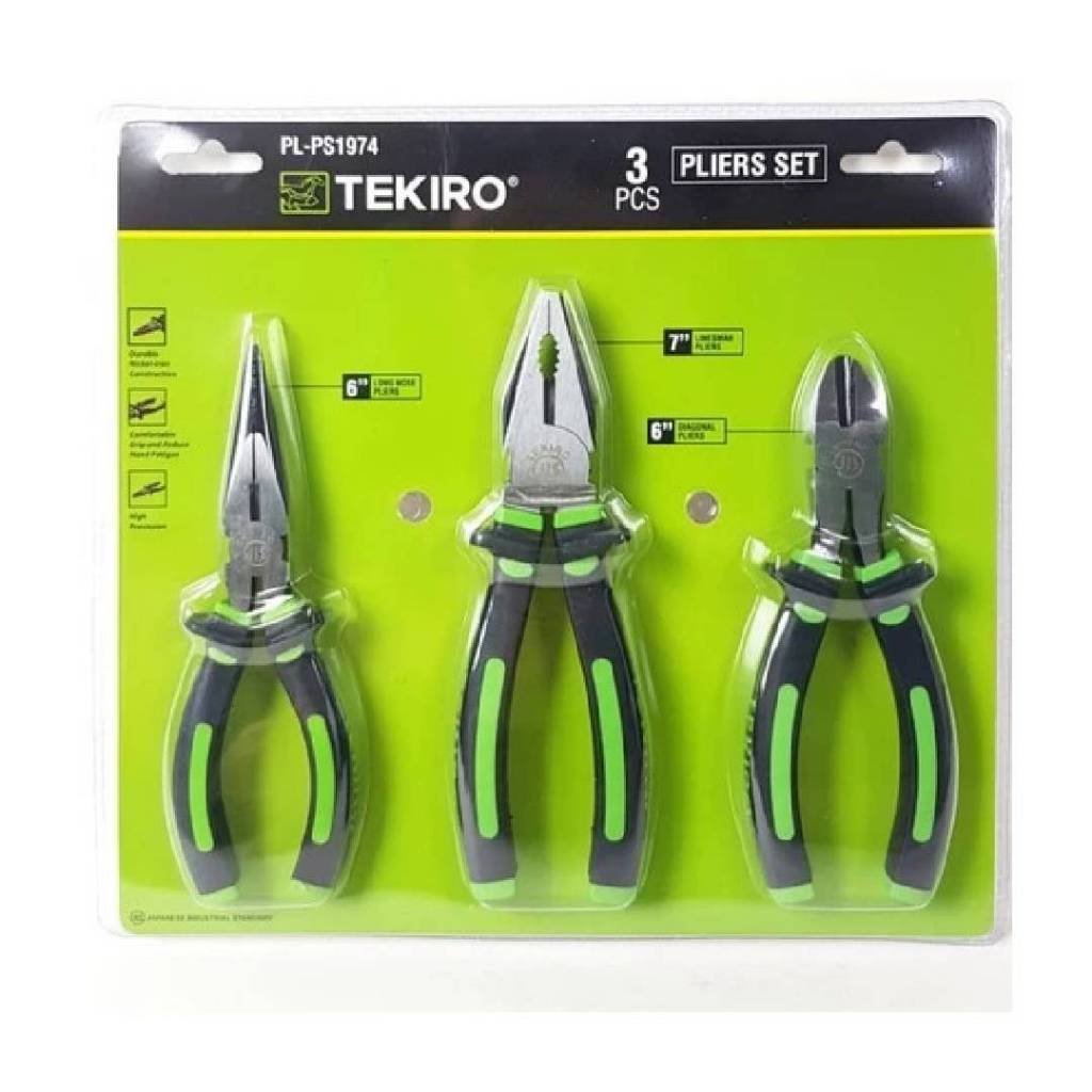 Jual PAKET TANG SET TEKIRO 3 PCS ORIGINAL TANG LANCIP 6"TANG KOMBINASI ...