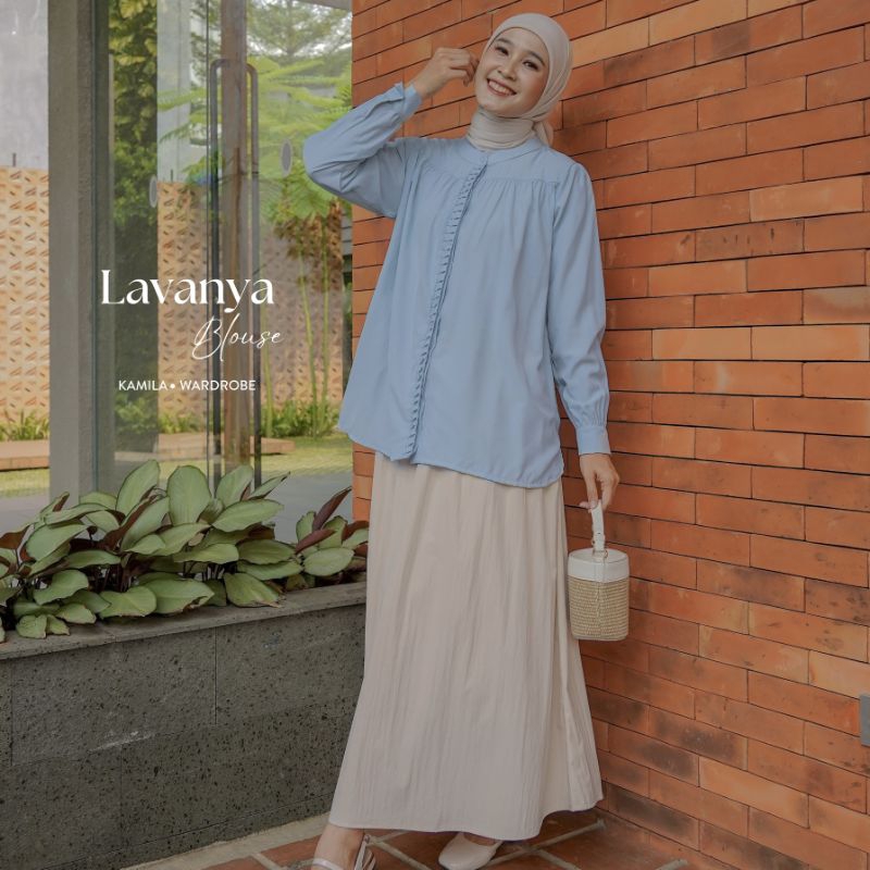 Jual Kamila - LAVANYA BLOUSE || Blouse Cantik Soft Pastel Best Seller | Shopee Indonesia