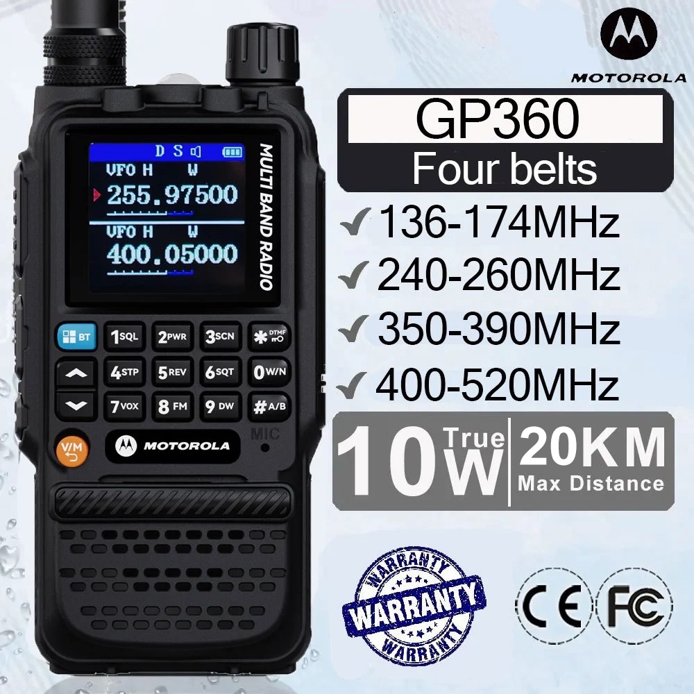 Jual HT Motorola Walkie-Talkie Handy Talky Walky U/V Dual Band GP360 ...