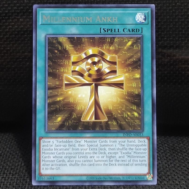 Jual Kartu Yugioh OCG AE Millennium Ankh Rare R INFO NM | Shopee Indonesia