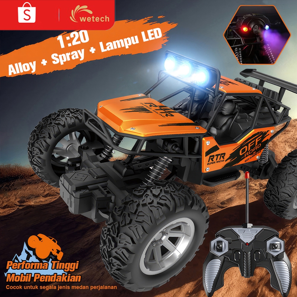 Jual WETECH Mobil Remote Control Alloy Offroad Besar RC Mobil 2WD Mainan Rc Rock Climbing Car ...