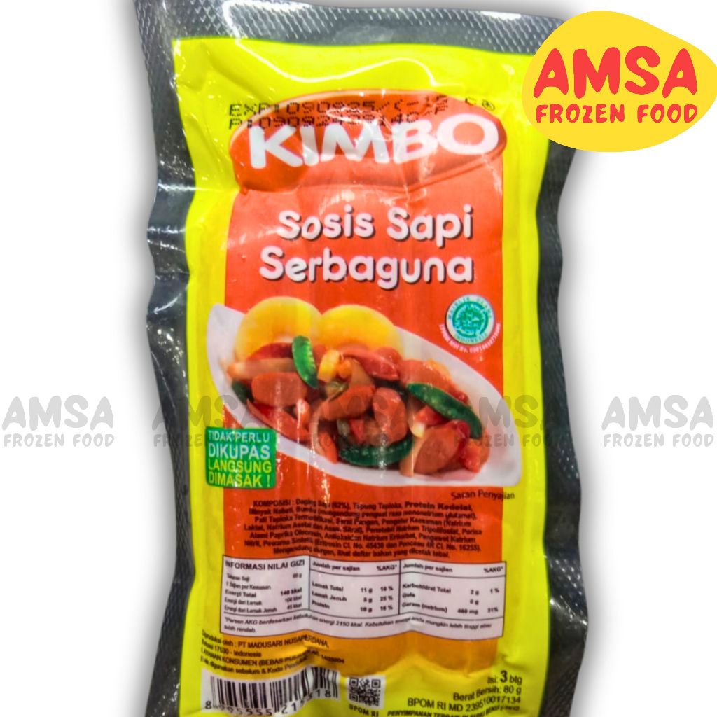 Jual Kimbo Sosis Sapi Serbaguna isi 3 pc 80 gram | Shopee Indonesia