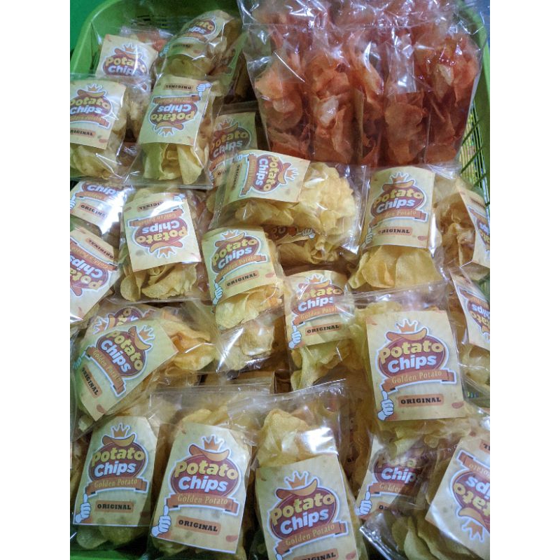 Jual Potato chips/keripik kentang/makanan ringan/cemilan/snack/cemilan ...