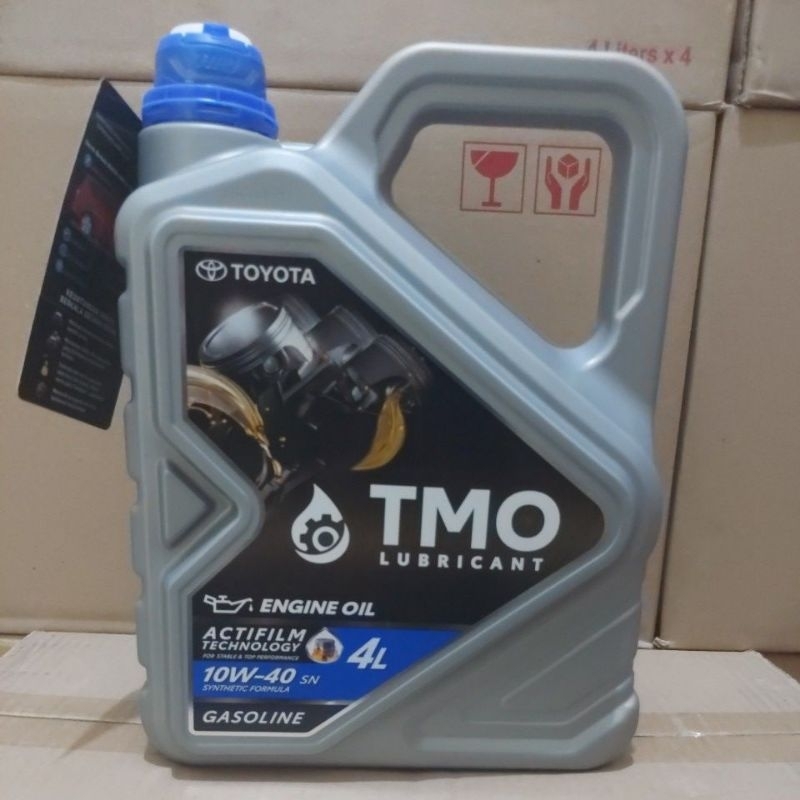 Jual Oli Mesin Mobil Toyota TMO 10W-40 Api SN TOYOTA OIL 4 Liter ...