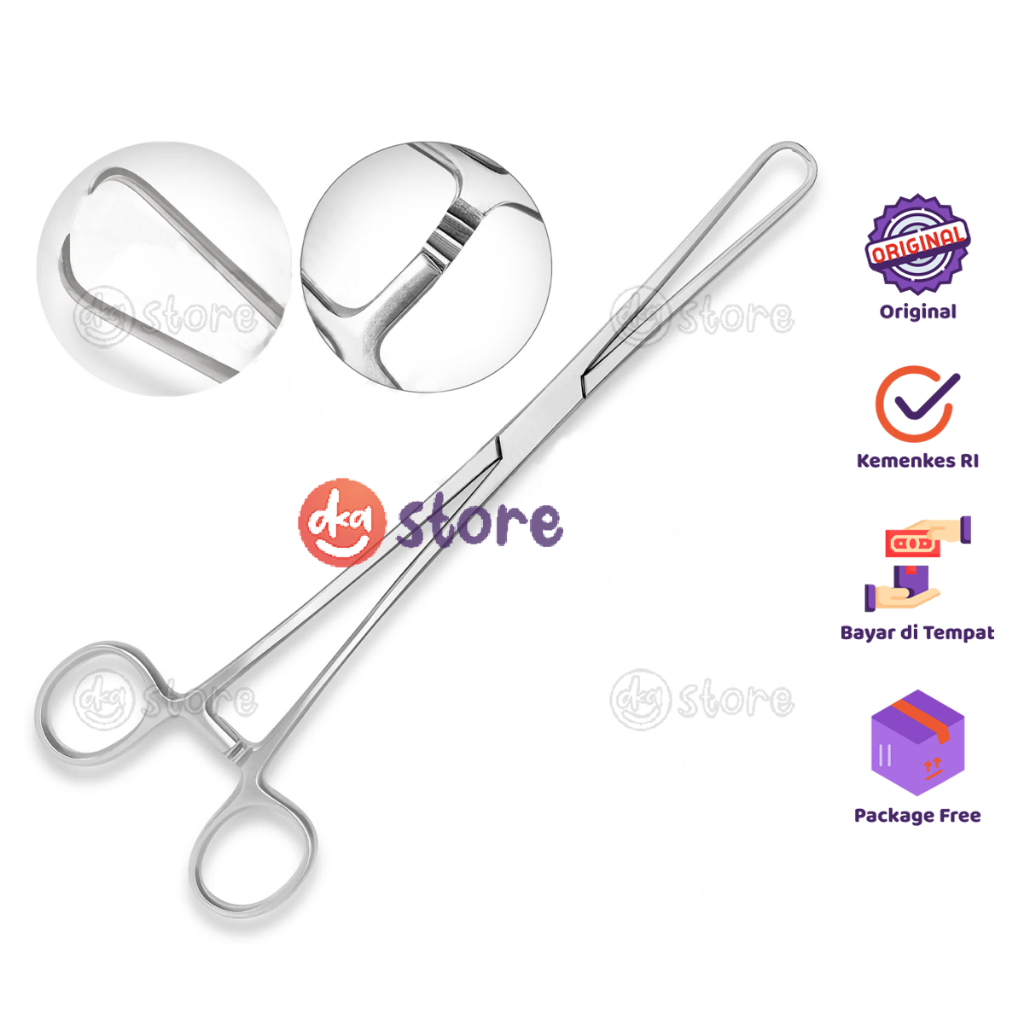 Jual Uterine Tenaculum Forcep / Braun Tenakulum 25cm Sakamed Bedah IUD ...