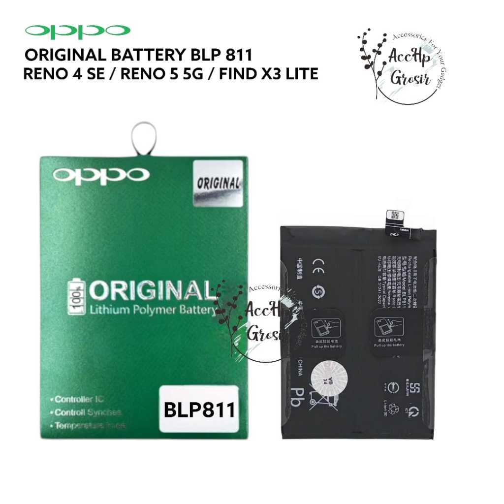Jual Batre Baterai Oppo Reno 4 SE / Reno 5 5G / Find X3 Lite BLP811 ...