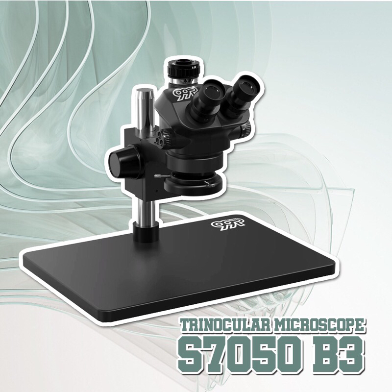 Jual Mikroskop 99P S7050 B3 Black Trinoculer Plus Lampu LED | Shopee ...