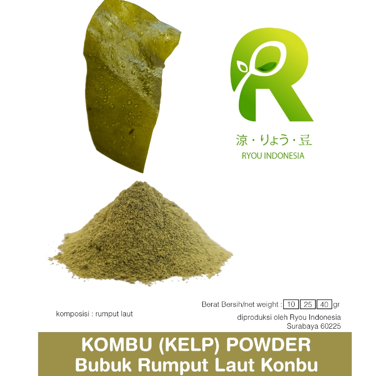 Jual Kombu Dashi - Seaweed Powder Bubuk konbu rumput laut | Shopee ...