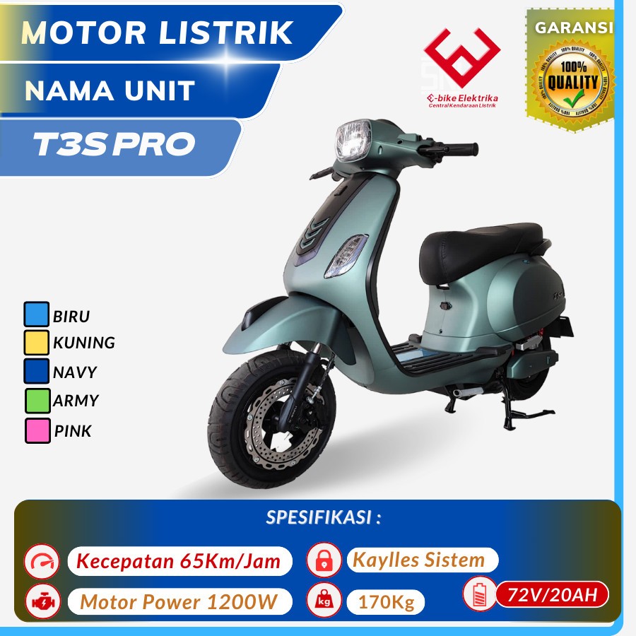 Jual Sepeda Motor Listrik Subsidi 2024-2025 T3s Pro Uwinfly 1200w - Garansi Resmi | Shopee Indonesia