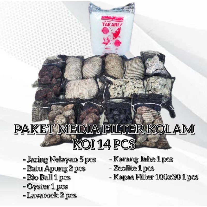Jual 14 jenis Paket Media Filter Aquarium Kolam Bioball dan Bio Foam ...