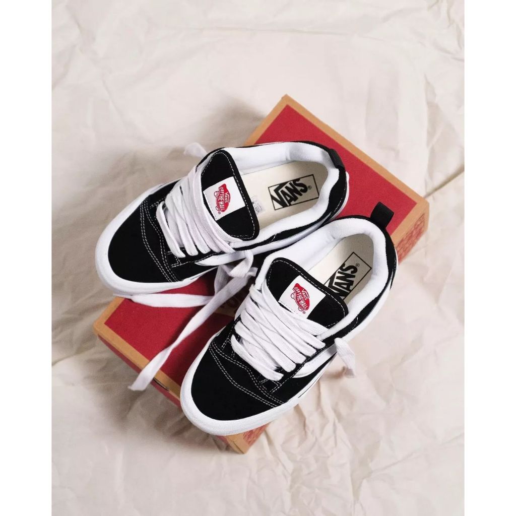 Jual Terbaru!!! Sepatu Vans Knu Skool Black White Original 100% Import ...