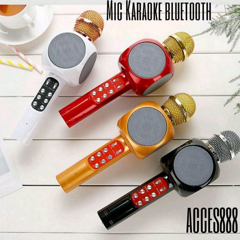 Jual Bagus Banget Mic Karaoke Bluetooth WS1816 Microphone Bluetooth Mic Bluetooth WS1816 Smule ...