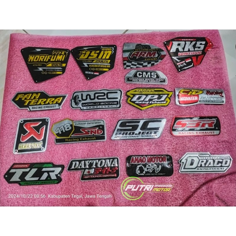 Jual Emblem Merk Logo Knalpot Racing Timbul Bahan Alumunium Hight ...
